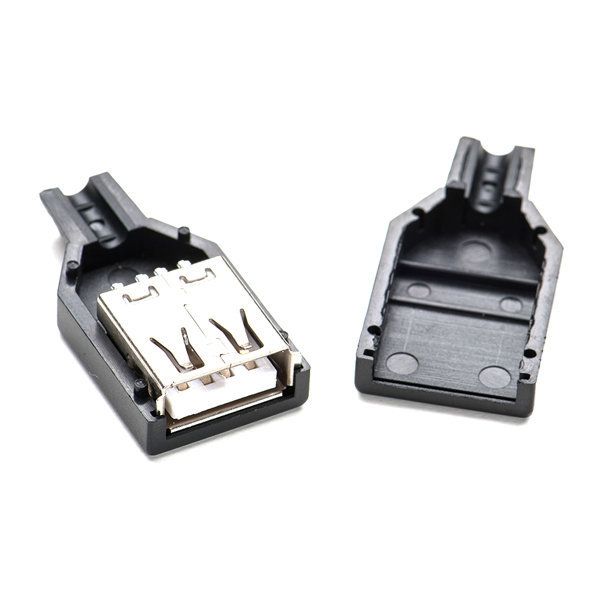 Connecteur USB A femelle à souder - Gotronic