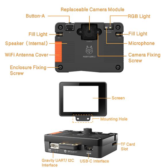 Module AI HUSKYLENS 2 SEN0638 - Gotronic