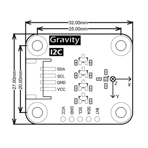 Magnétomètre BMM350 Gravity SEN0619 - Gotronic
