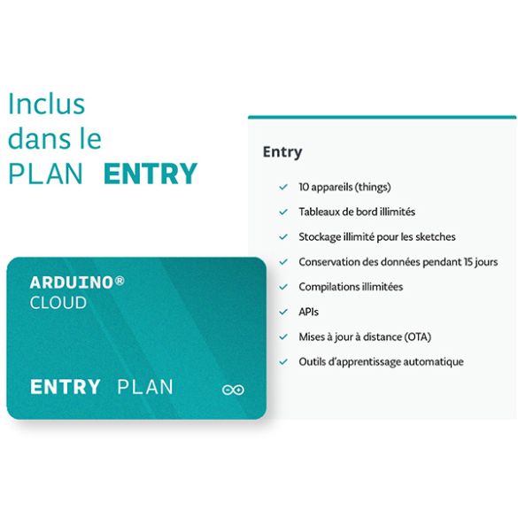 Arduino Cloud Entry Plan AAX00014D - Gotronic