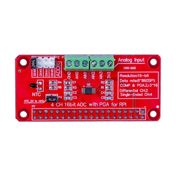 Module HAT ADC RB-ADC01 - Gotronic