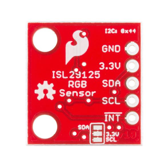 Capteur de couleurs RGB ISL29125 SEN-12829 - Gotronic