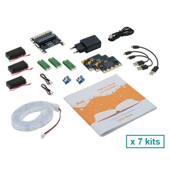 Pack de 7 kits course LED - 30 LEDs - Gotronic