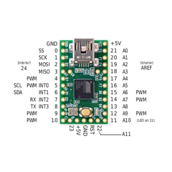 Carte Teensy 2.0 - Gotronic