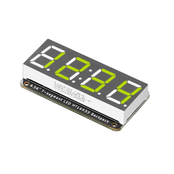 Afficheur 4 digits verts I2C ADA5603 - Gotronic