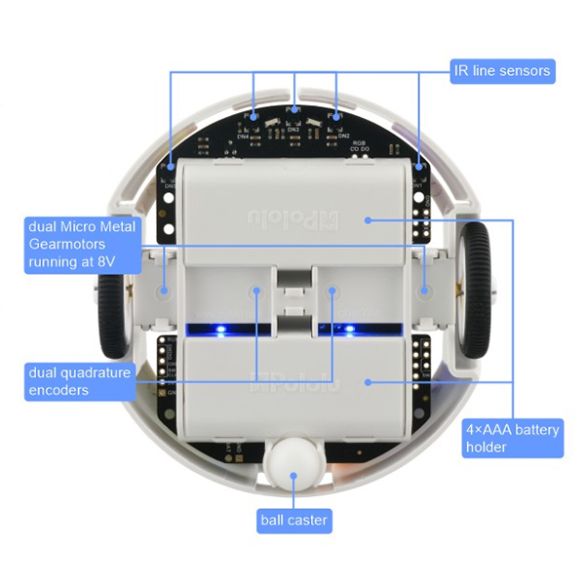 Robot 3pi+ 2040 OLED 5001 - Gotronic