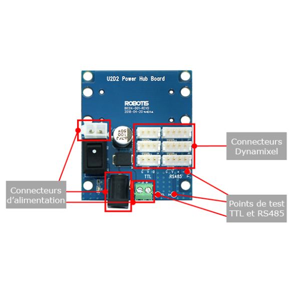 Hub d'alimentation U2D2 PHB Set - Gotronic