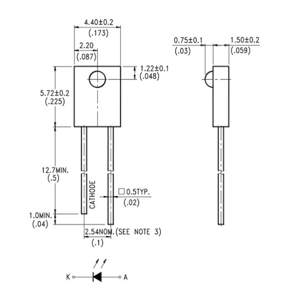 Diode émettrice LTE-302 - Gotronic