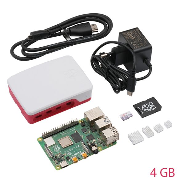 Kit Raspberry Pi 4 B KIT-PI4-4 - Gotronic